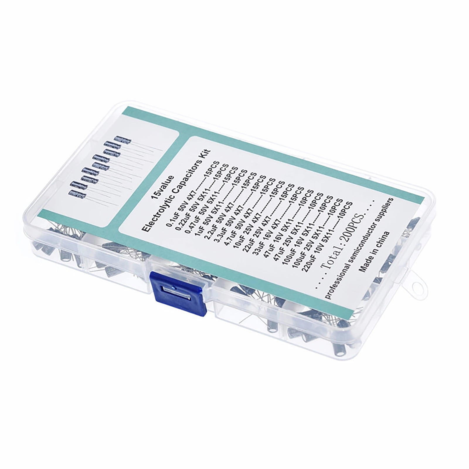 200pcs Electrolytic Capacitor set Completes Electrolytic Capacitor set ...