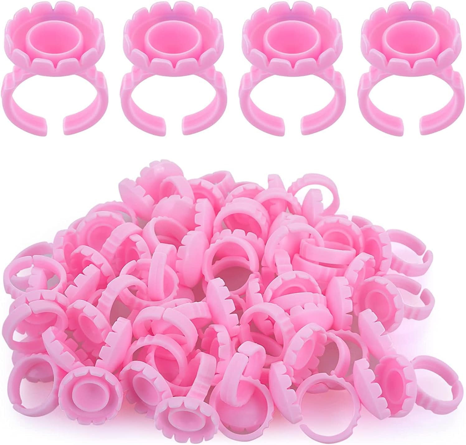 200pcs Glue Rings for Eyelash Extensions Disposable Eyelash Extension ...