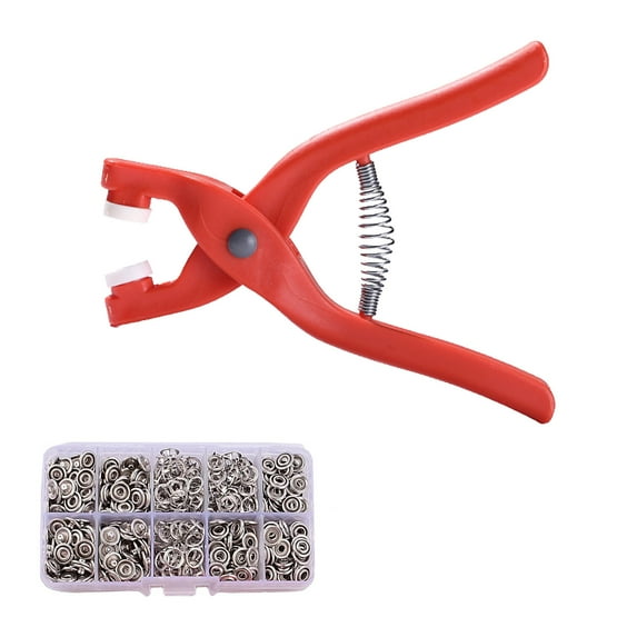 200pcs Grommet Tool Kit, Pearl Metal Snap Button Kit For Fabric, Sewing ...