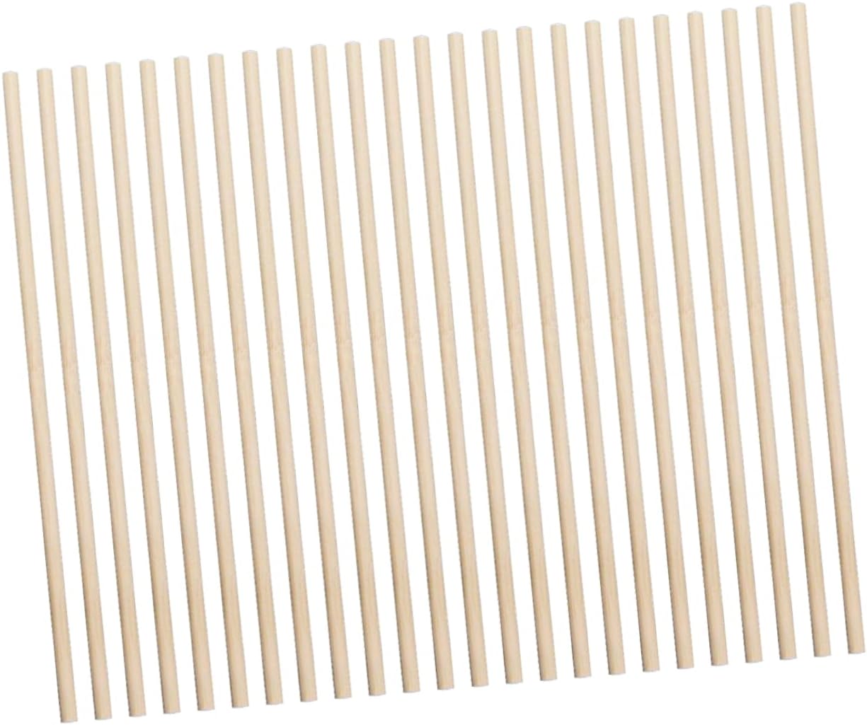 200pcs Handmade DIY Materials Craft Rhythm Sticks Unfinished Dowel Wood ...