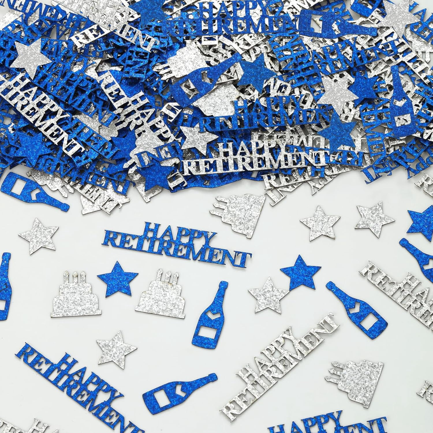 200pcs Happy Retirement Decorations Confetti, Glitter Retirement Table ...