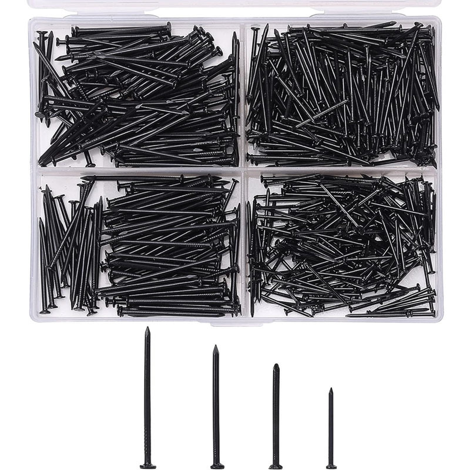 kikoo, Hardware Nail Assortment Kit, 200pcs, with Storage Case ...
