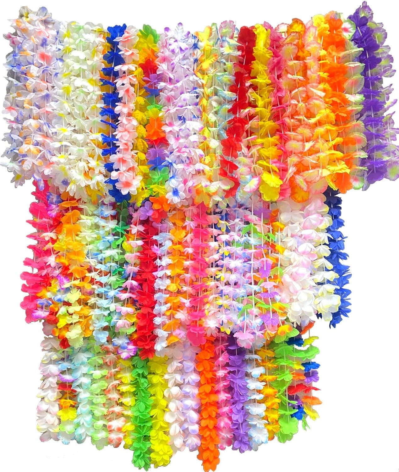 200pcs Hawaiian Leis for Beach Party Decors , Luau Birthday Party ...