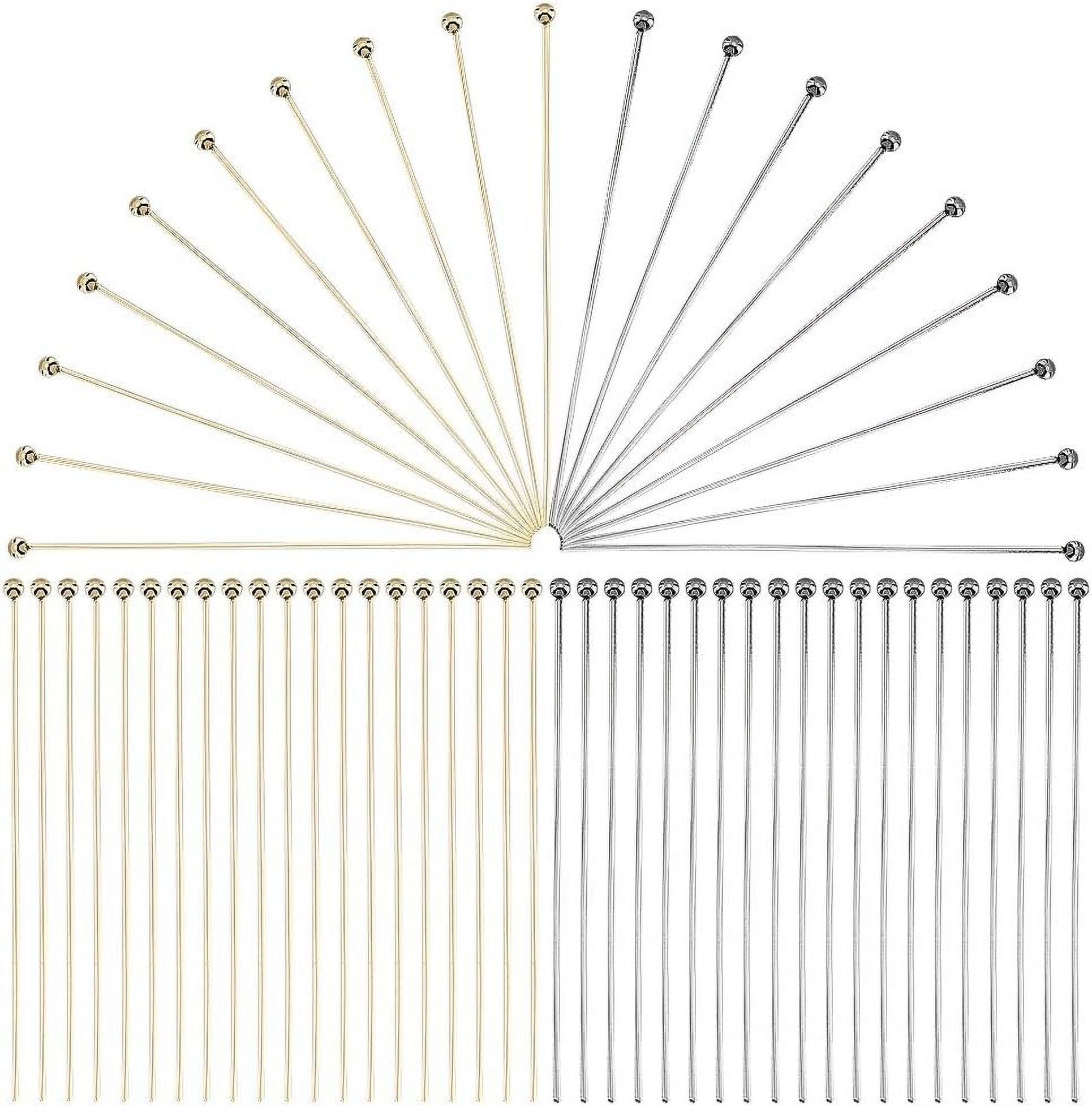 200pcs Jewelry Pins - 50mm 304 Stainless Steel Bendable Long Pins ...