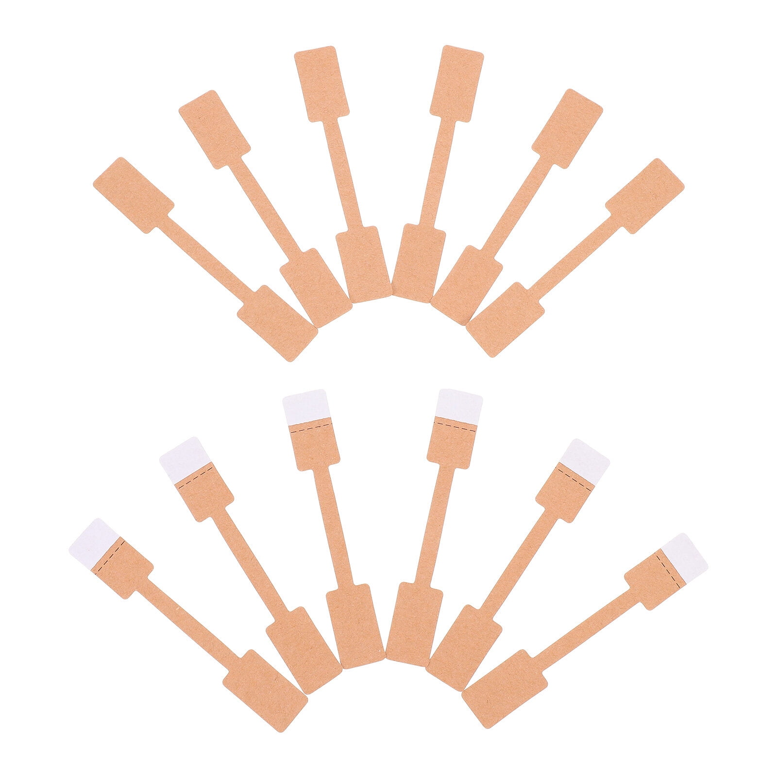 200pcs Jewelry Price Tags Kraft Paper Square Ring Labels - Walmart.com