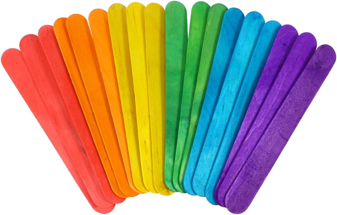 200pcs Kids DIY Sticks DIY Wood Craft Toys for Kids Kid Counting Toy ...