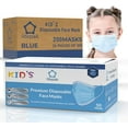 200pcs Kids Disposable Face Masks - 3 Ply Kids Mask for Boys Girls ...