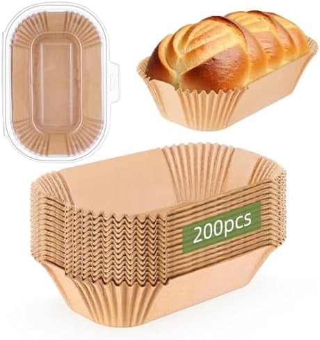 200pcs Loaf Pan Liners, Loaf Pan Liners for Baking 9x5inch, Bread Pan ...