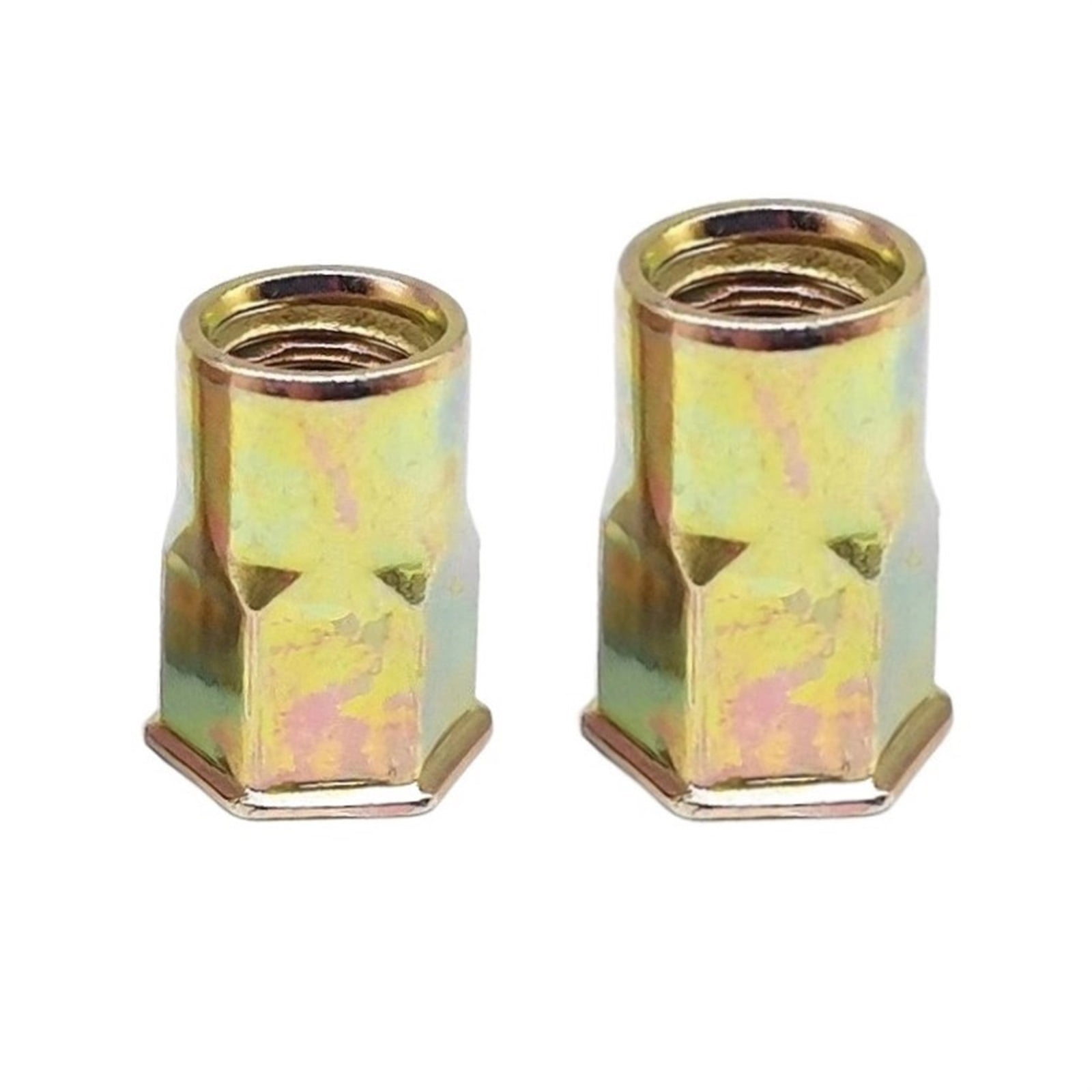 200pcs M8 M10 Zinc-plated Carbon Steel Half Semi Hex Hexagon Flat Head ...