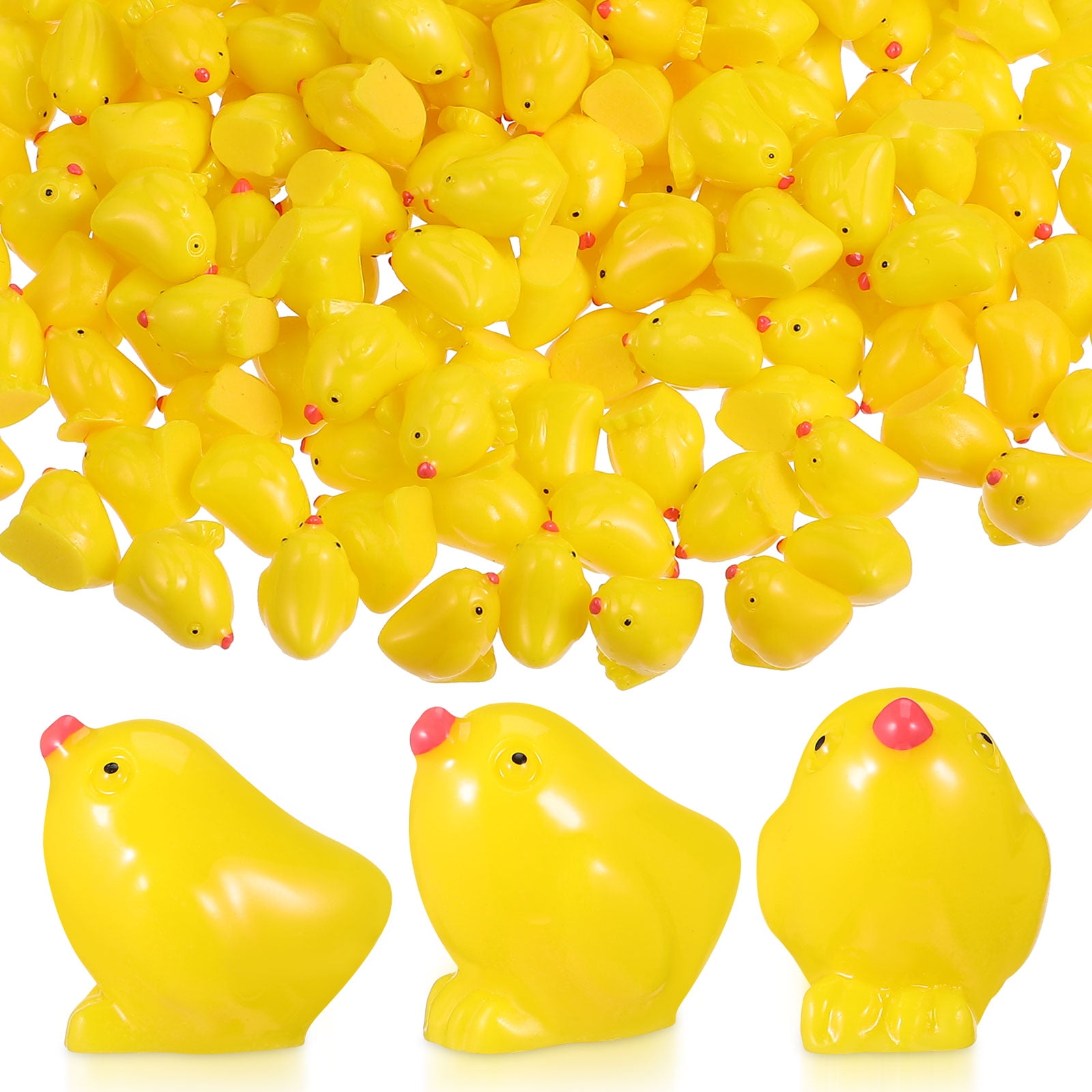 200pcs Miniature Chicken Figurines Micro Landscape Decoration Resin ...