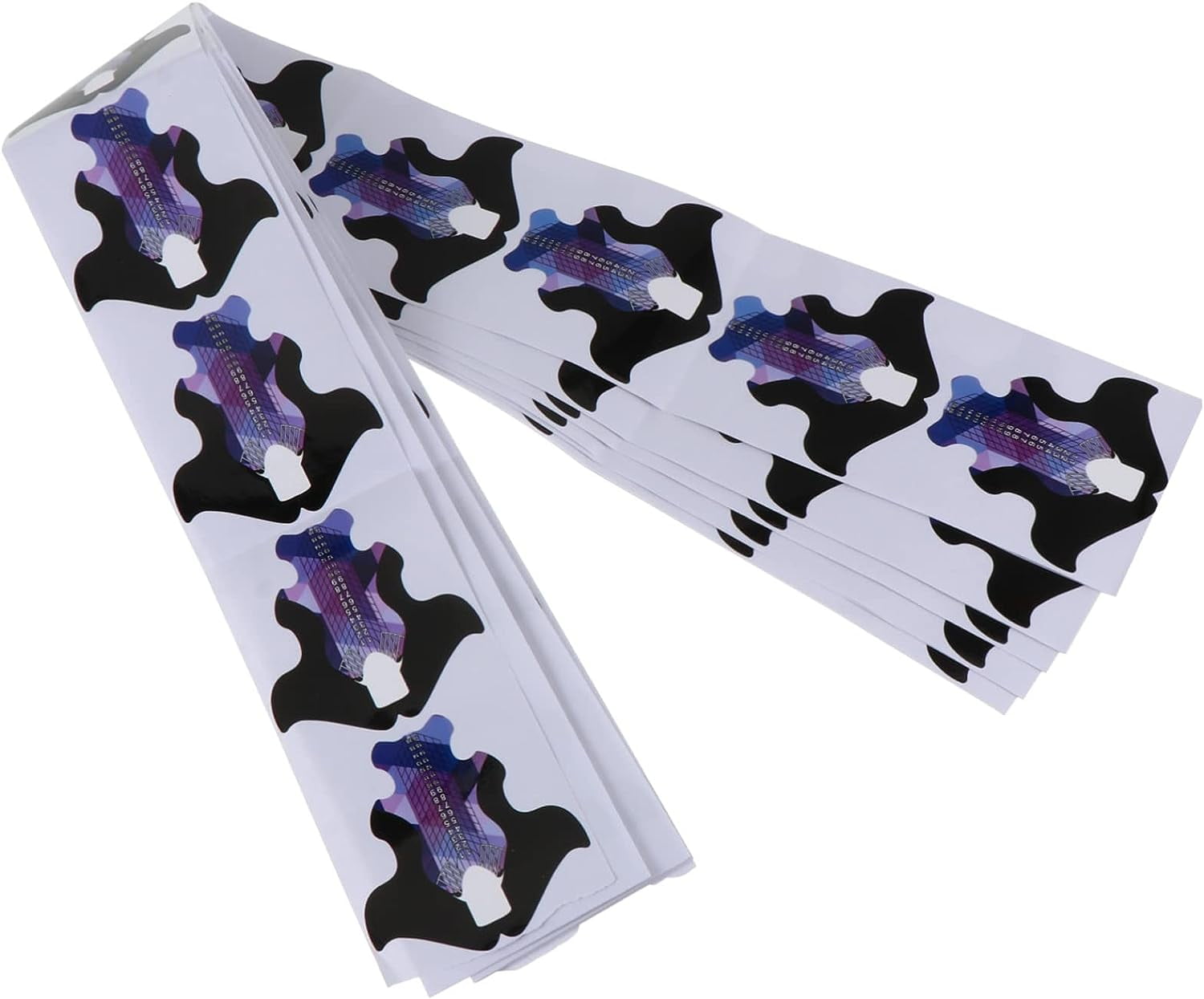 200pcs Nail Art Extension Paper Holder Mold Gel Extension Nail Gel ...