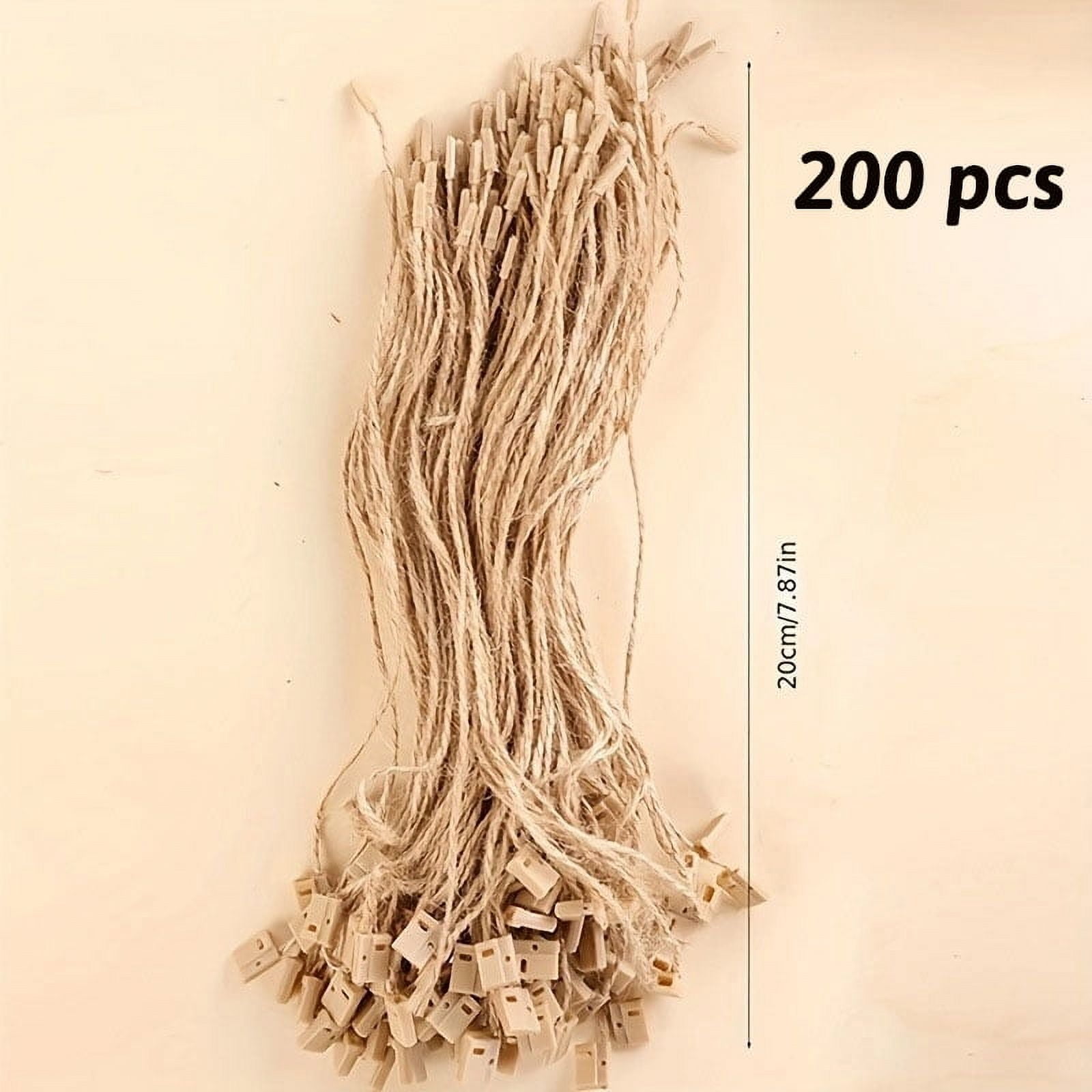 200pcs Ornaments Hangers Strings with Snaps, Gold Precut Locking Ropes ...