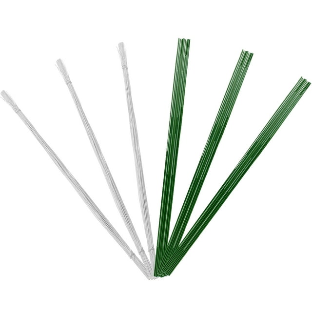 200pcs Paper Flower Stems Fake Bouquet Plant Arrangement Support Sticks ...