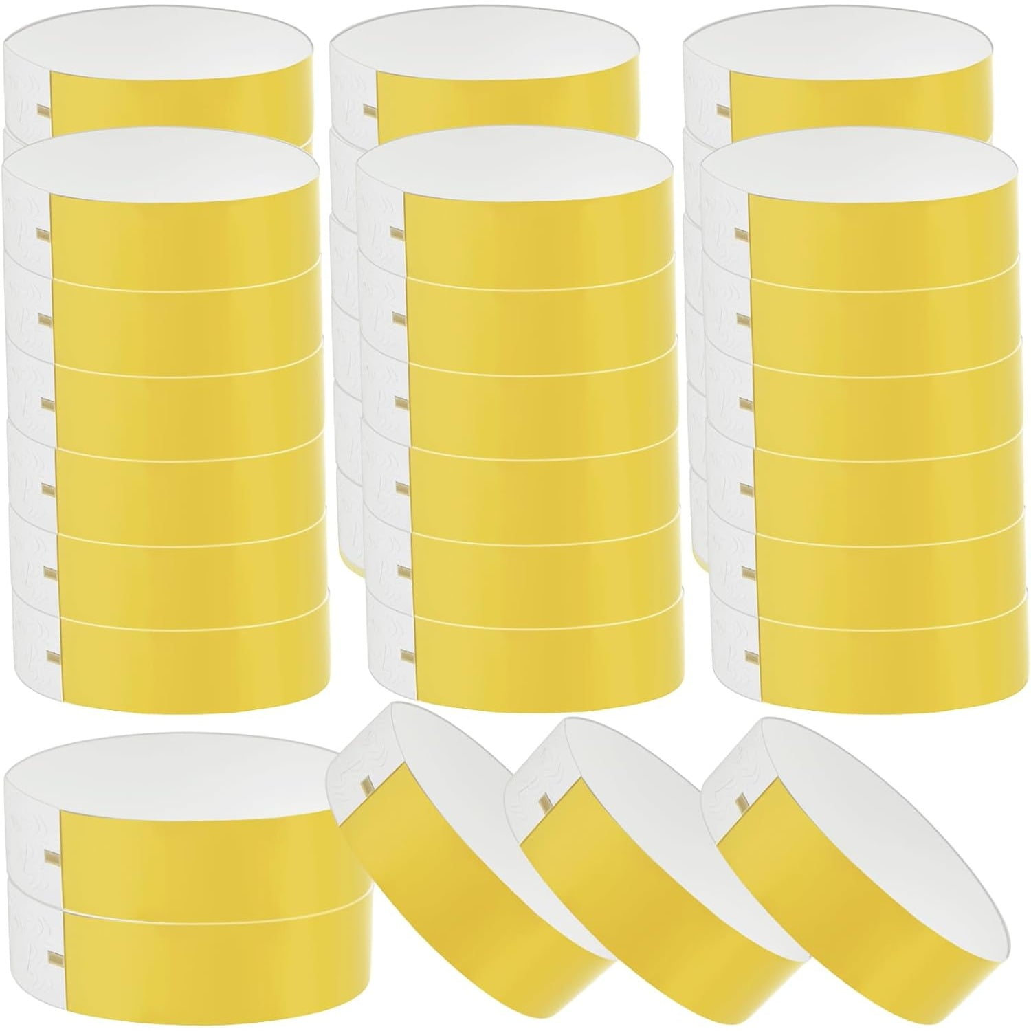 200pcs Paper Wristbands for Events, Golden Event Wrist Bands Waterproof ...