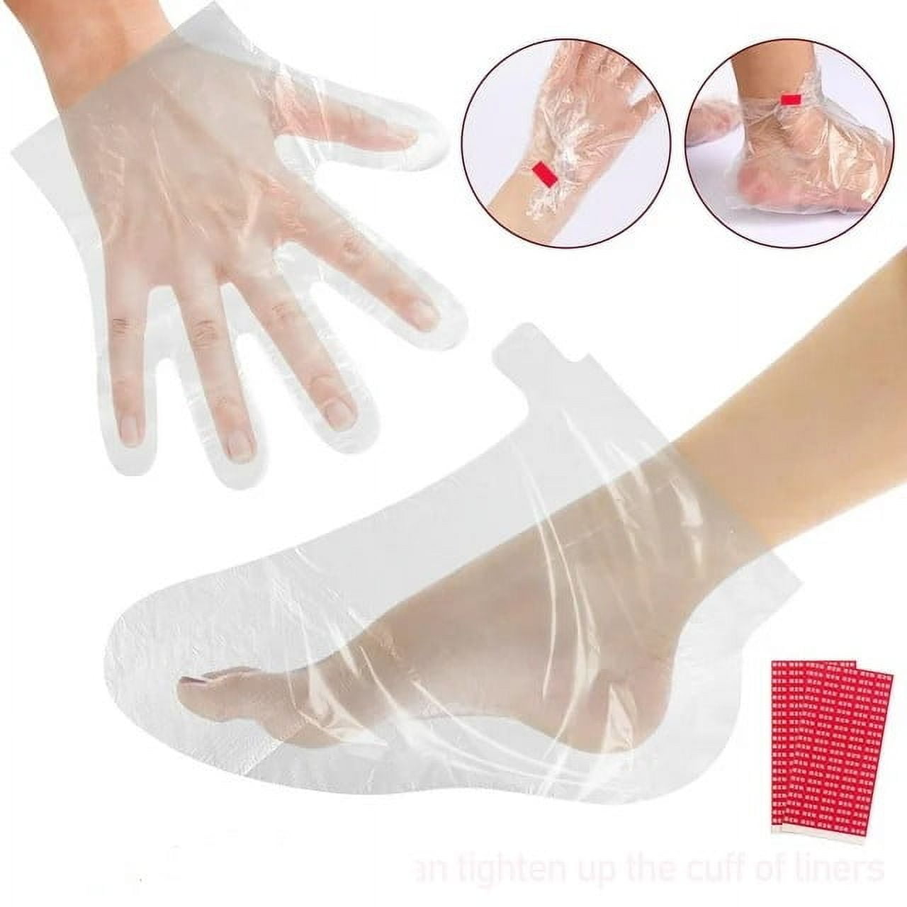200pcs Paraffin Wax Bath Liners, Larger and Thicker Plastic Paraffin ...