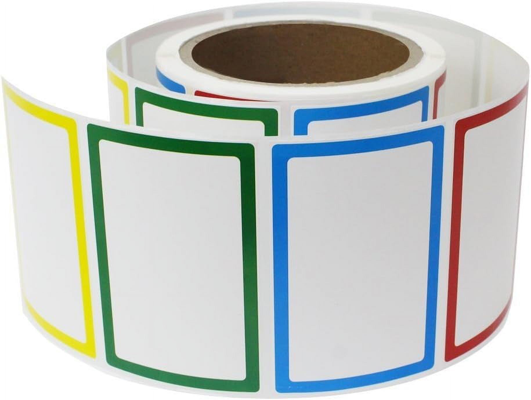 200pcs Plain Name Tag Colour Coding Labels Colorful Border Name Tag ...