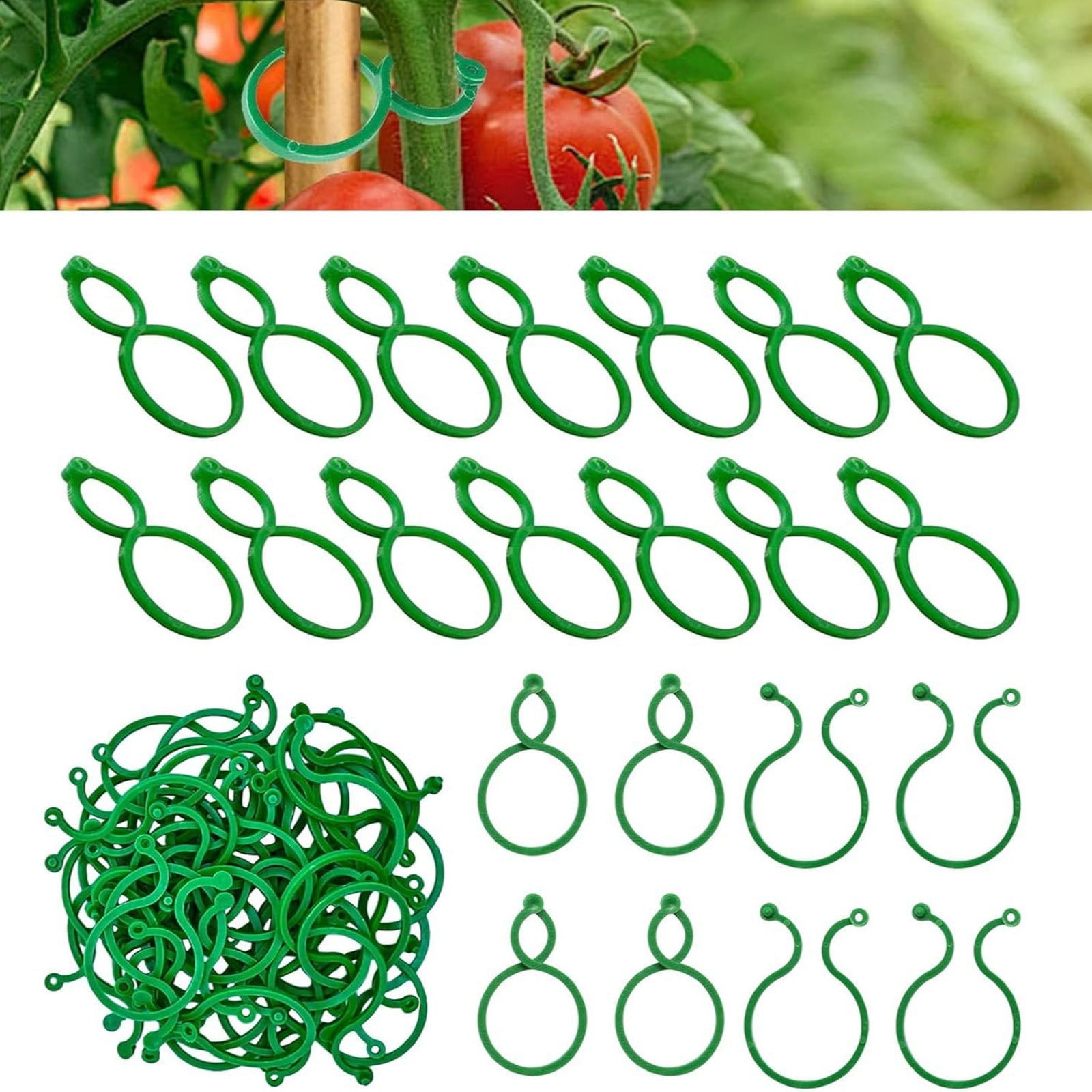 200pcs Plant vine fixing clips/ 500Pcs Plant Clips Garden Flower Vine ...