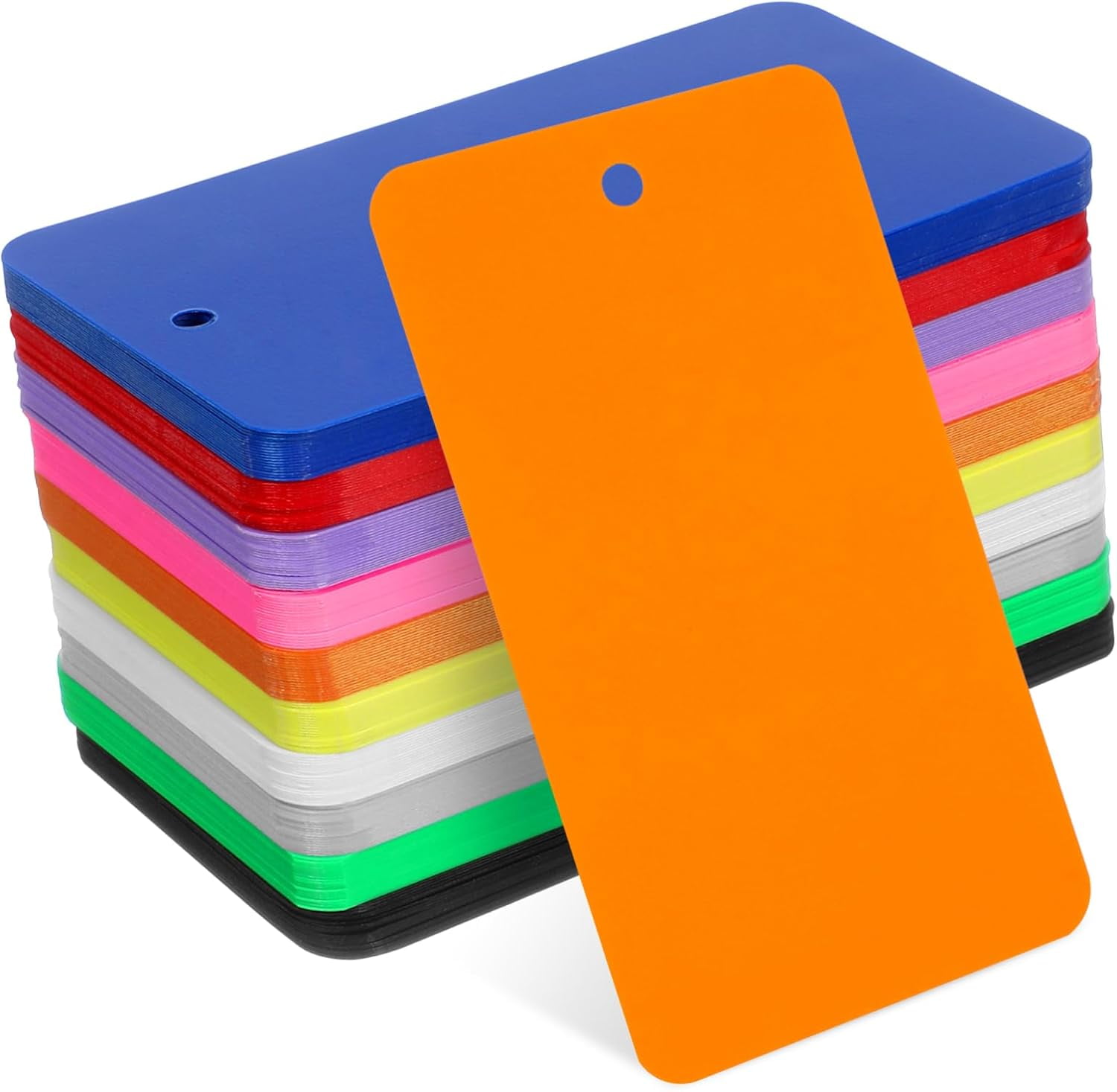 200pcs Plastic Labeling Tags with Holes Blank Waterproof Inventory ...