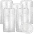 200pcs, Plastic Lids, 98mm Plastic Cup Lids, With Straw Slot ...