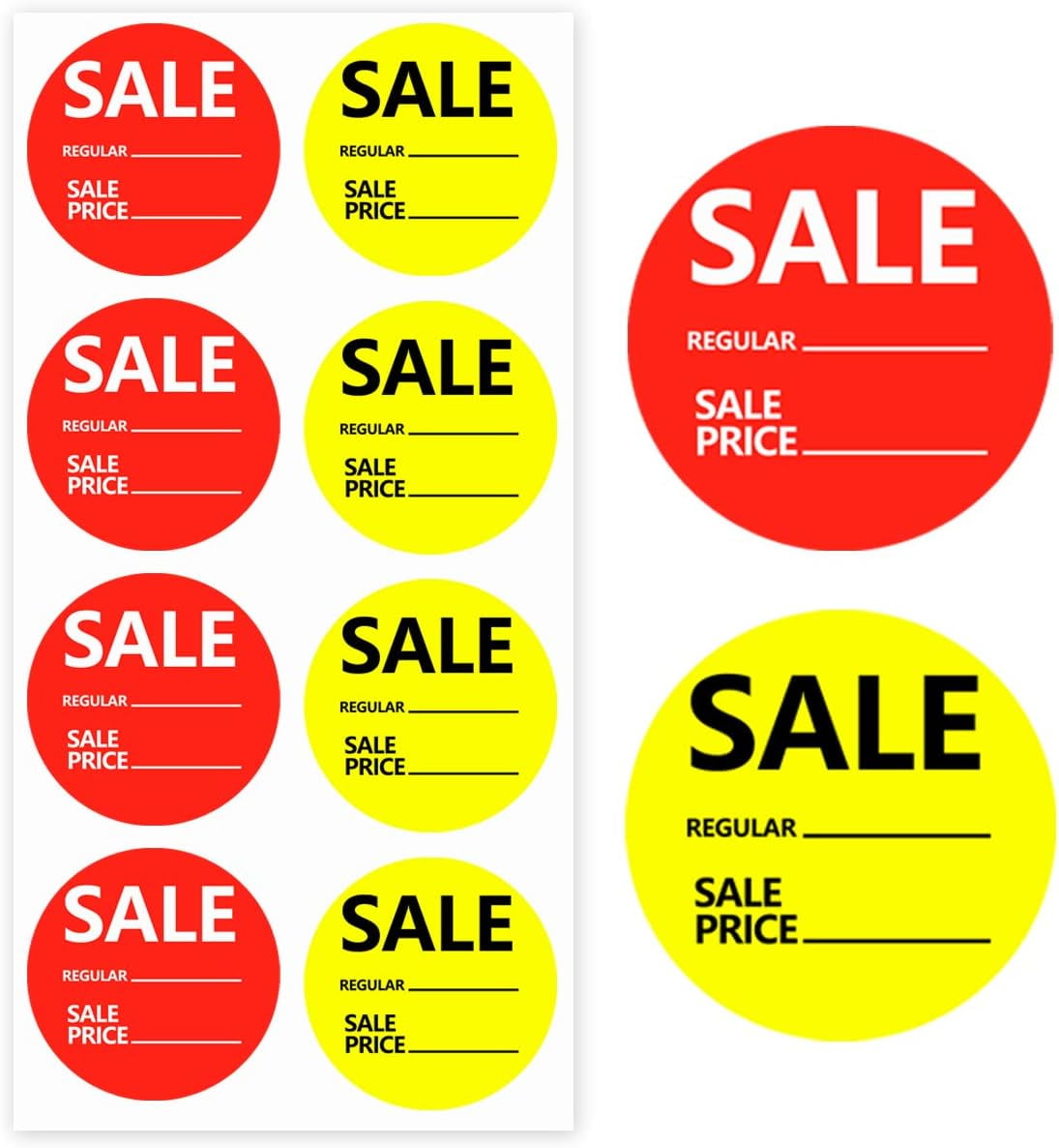 200pcs Regular Price Stickers,2 Inch Sale Price Stickers,Price Tags,Red ...