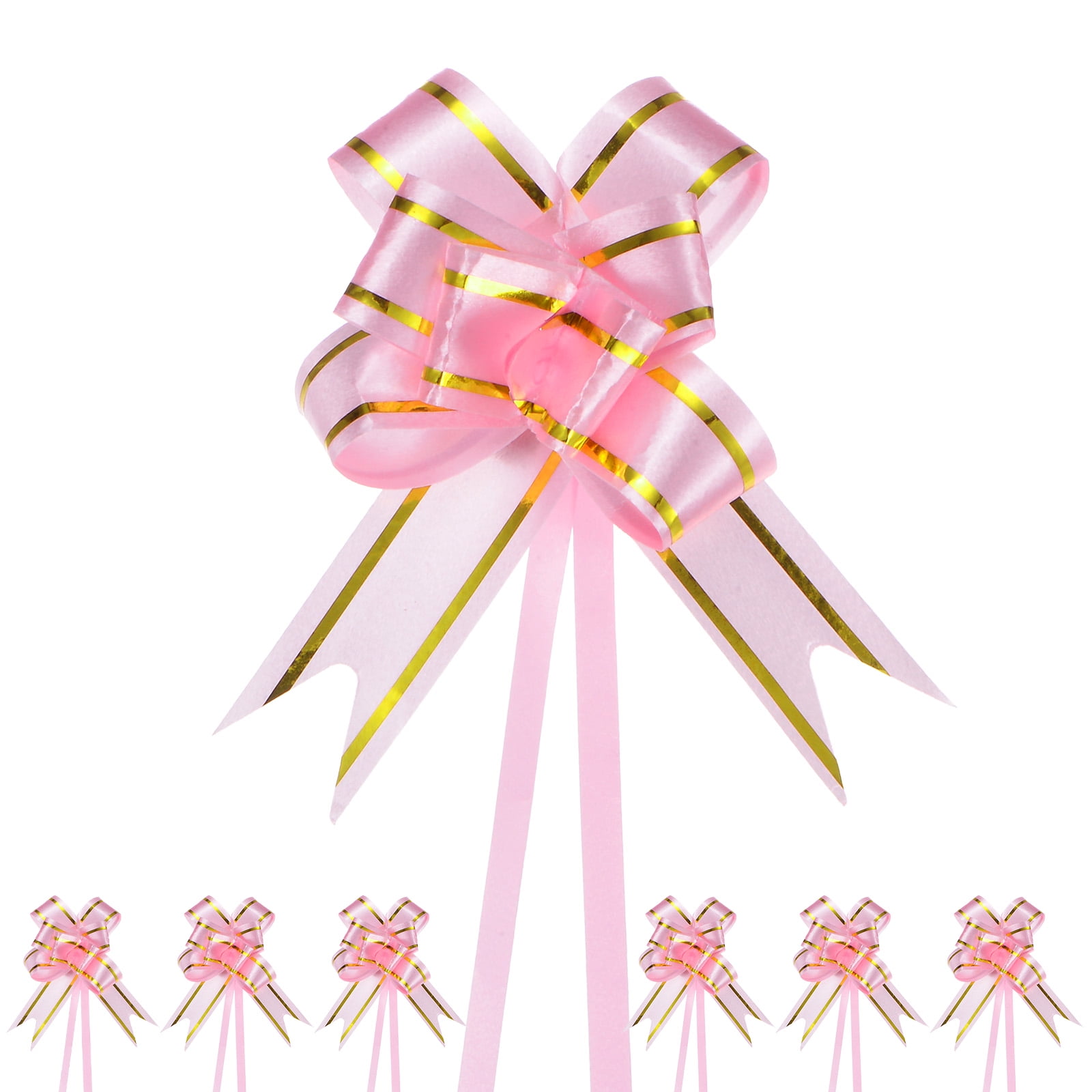 200pcs Ribbon Pull Bows 2.5 Inch Bows for Wedding Baskets Decorations ...