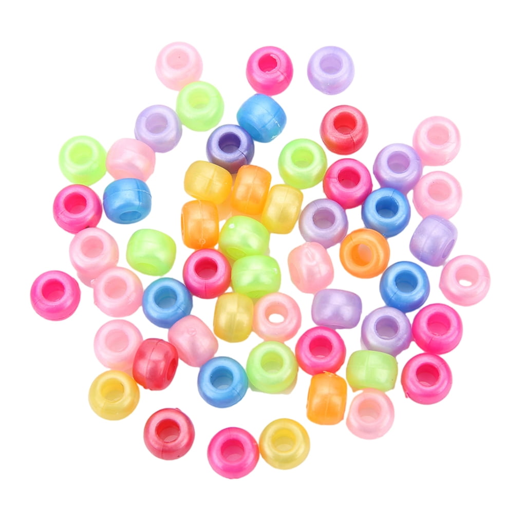 200pcs Round Acrylic Hair Beads air Accessories For Kids And Girls DIY ...
