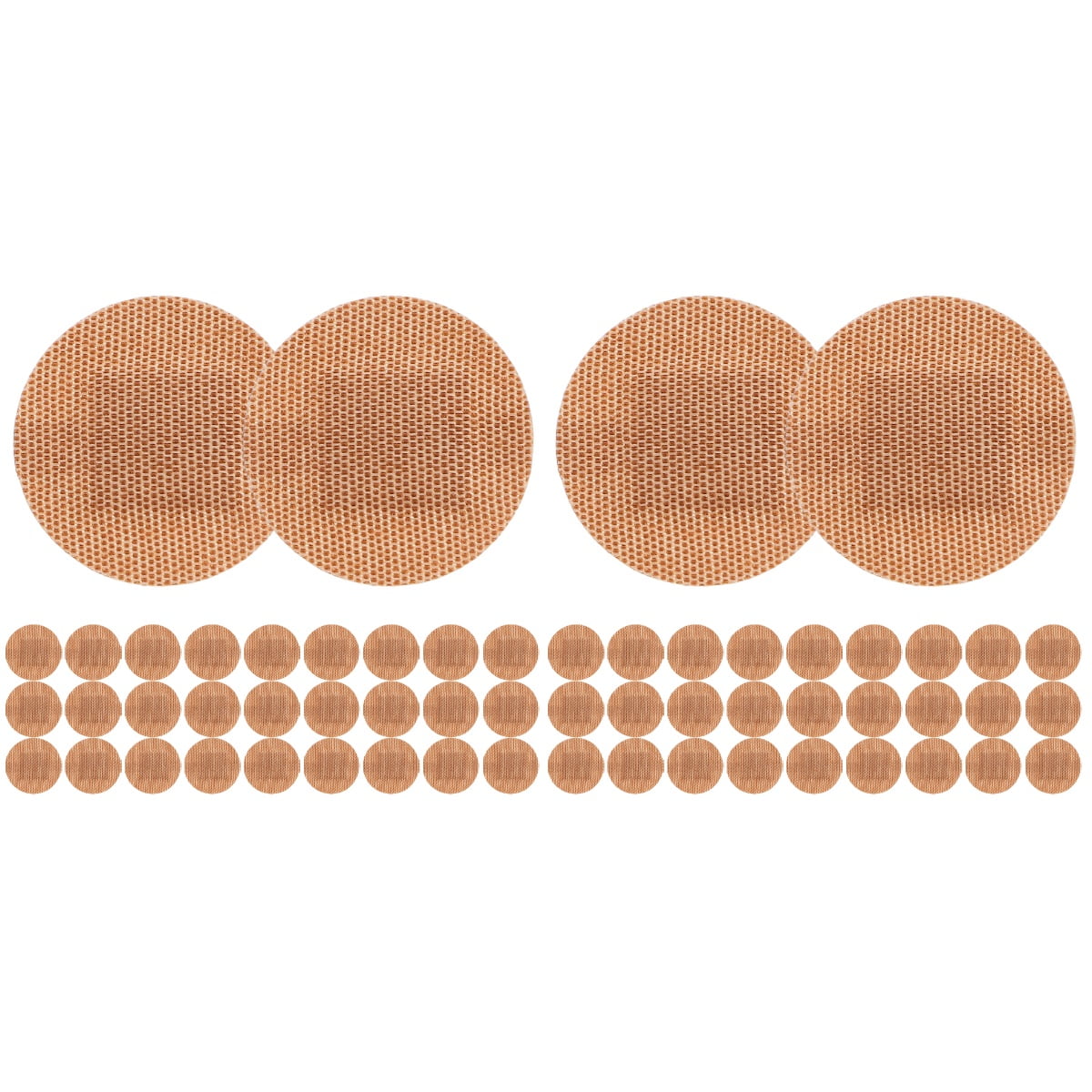 200pcs Round Fabric Bandages Breathable Adhesive Patches for Fingertips ...