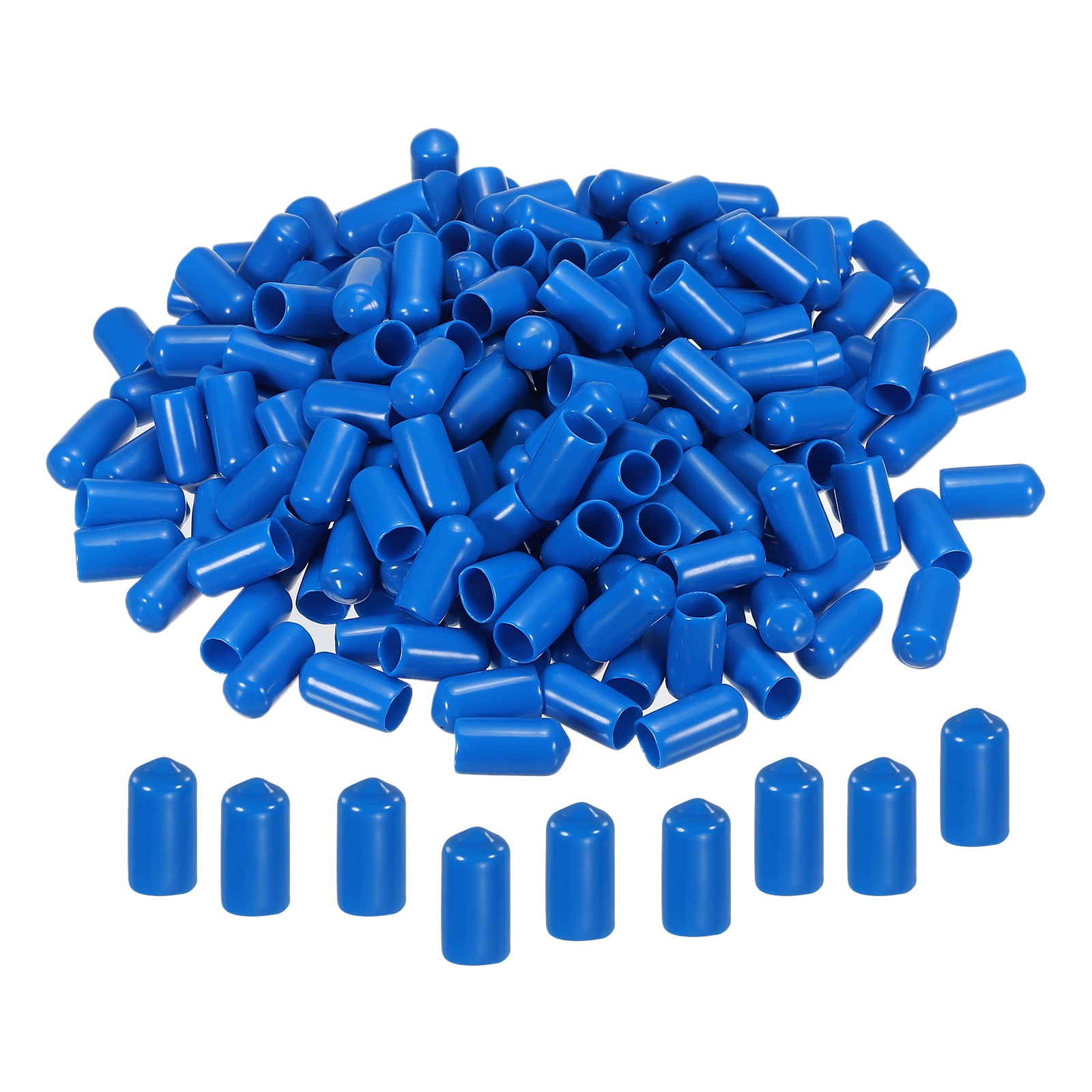 Uxcell Rubber End Caps Cover Vinyl Screw Thread Protector Round PVC ...