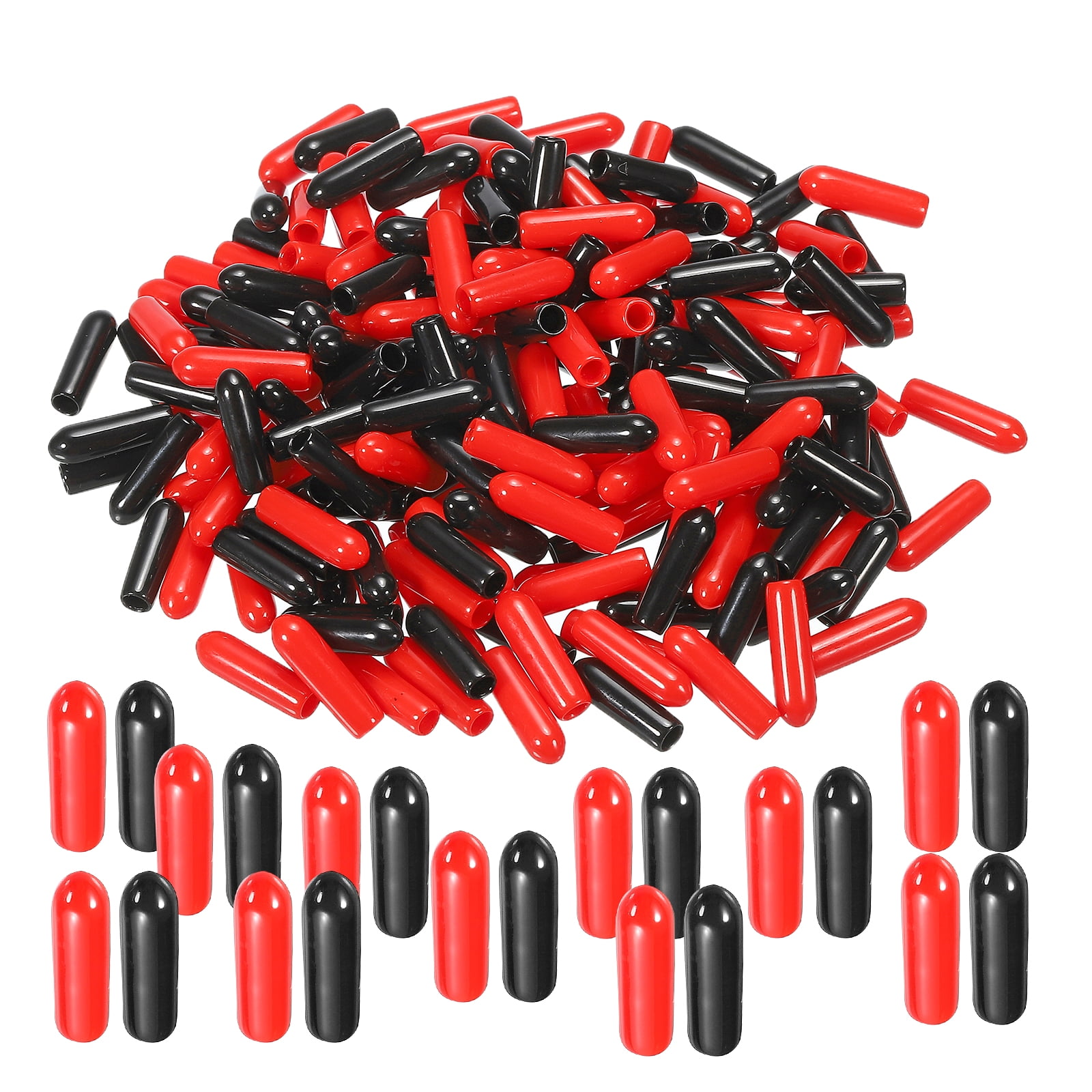 Uxcell 200pcs Rubber End Caps Cover Assortment 2mm Screw Thread ...