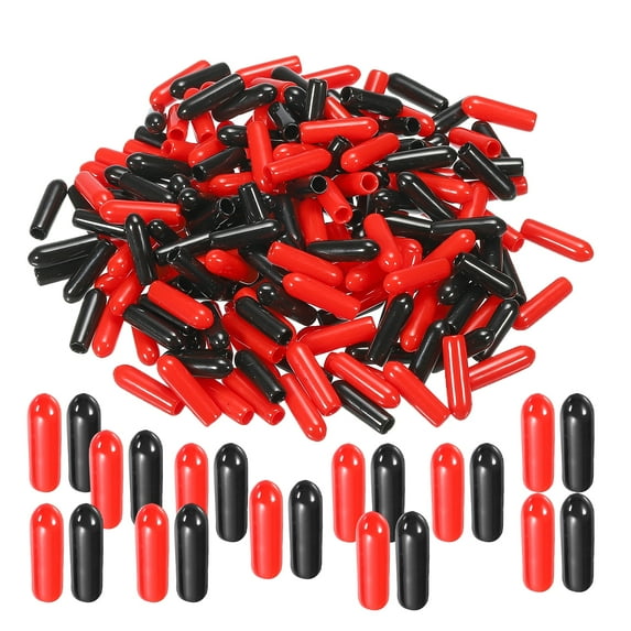200pcs Rubber End Caps Cover Assortment 1/8 inch Screw Thread Protector ...