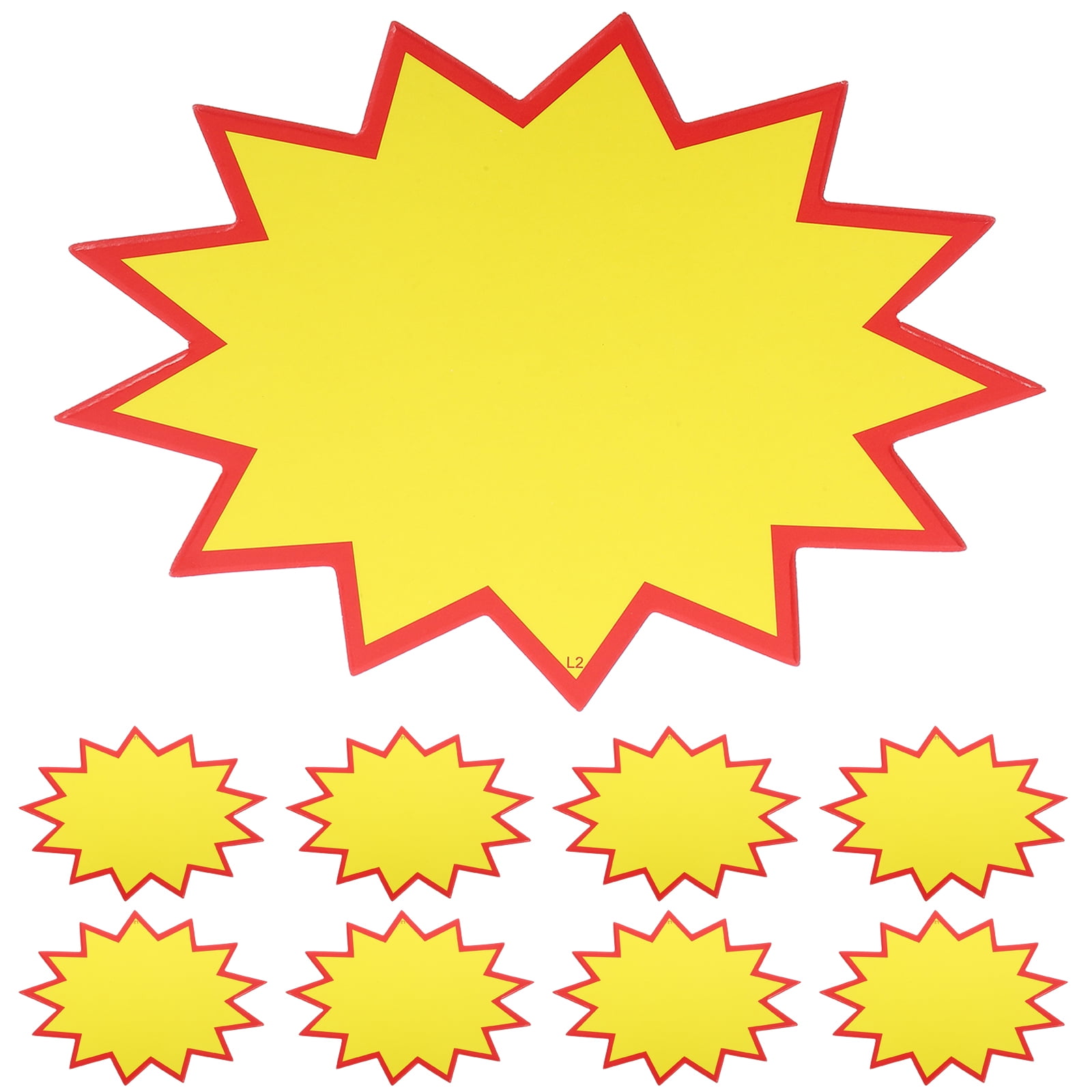 200pcs Sale Tags Sale Pricing Signs Shop Price Tag Price Burst Sign ...