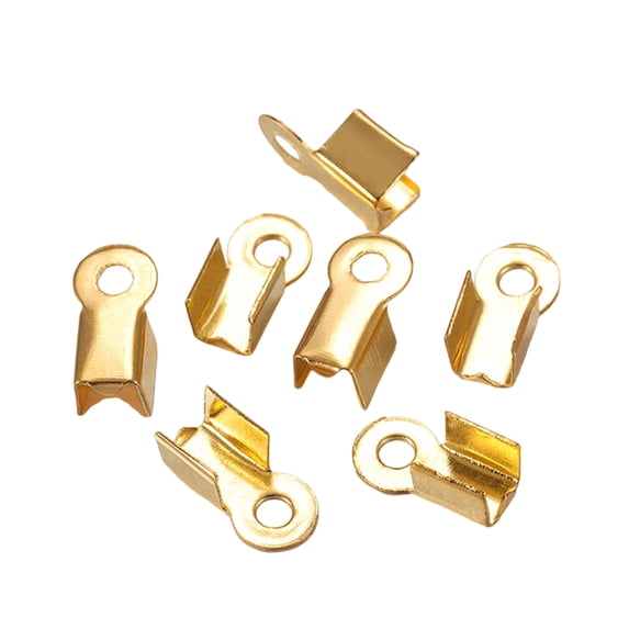 200pcs/Set String Ribbon Leather Clip Tip Cord End Caps for Jewelry ...