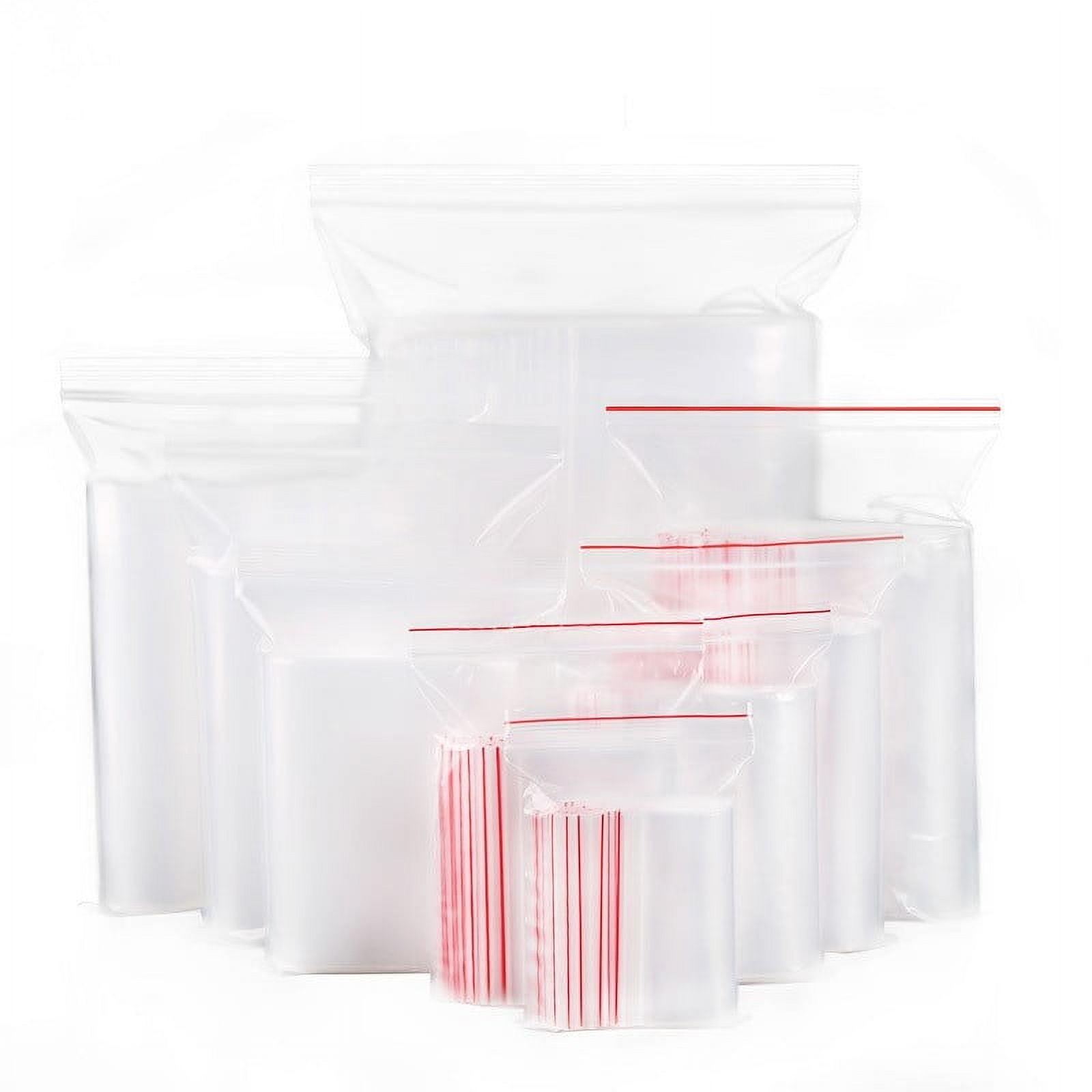200pcs Small Resealable Plastic Bag Clear Self Sealing Bag For Bakery ...