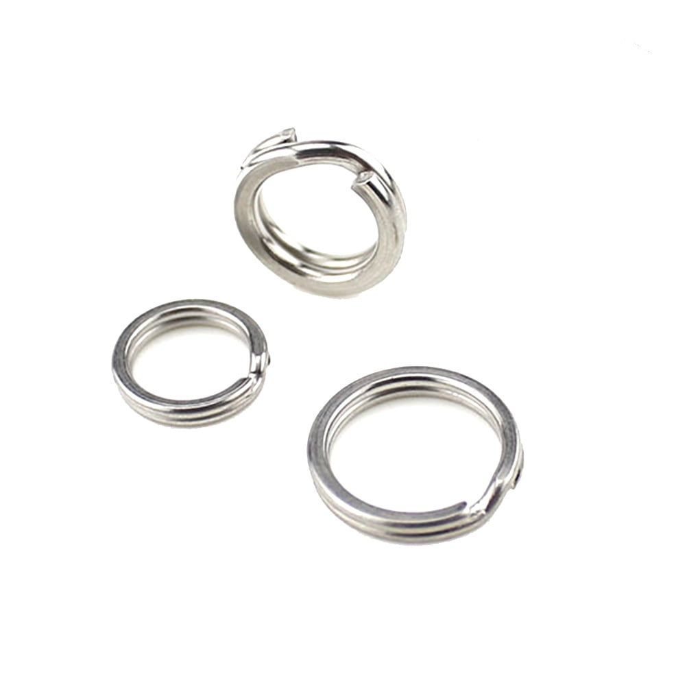 200pcs Stainless Steel Rings Fishing Lures Hook Connector Lures Tackle ...