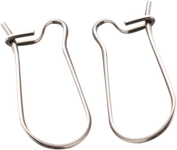 200pcs Stainless Steel Earring Hoops Silver Ear Wires Earring ...
