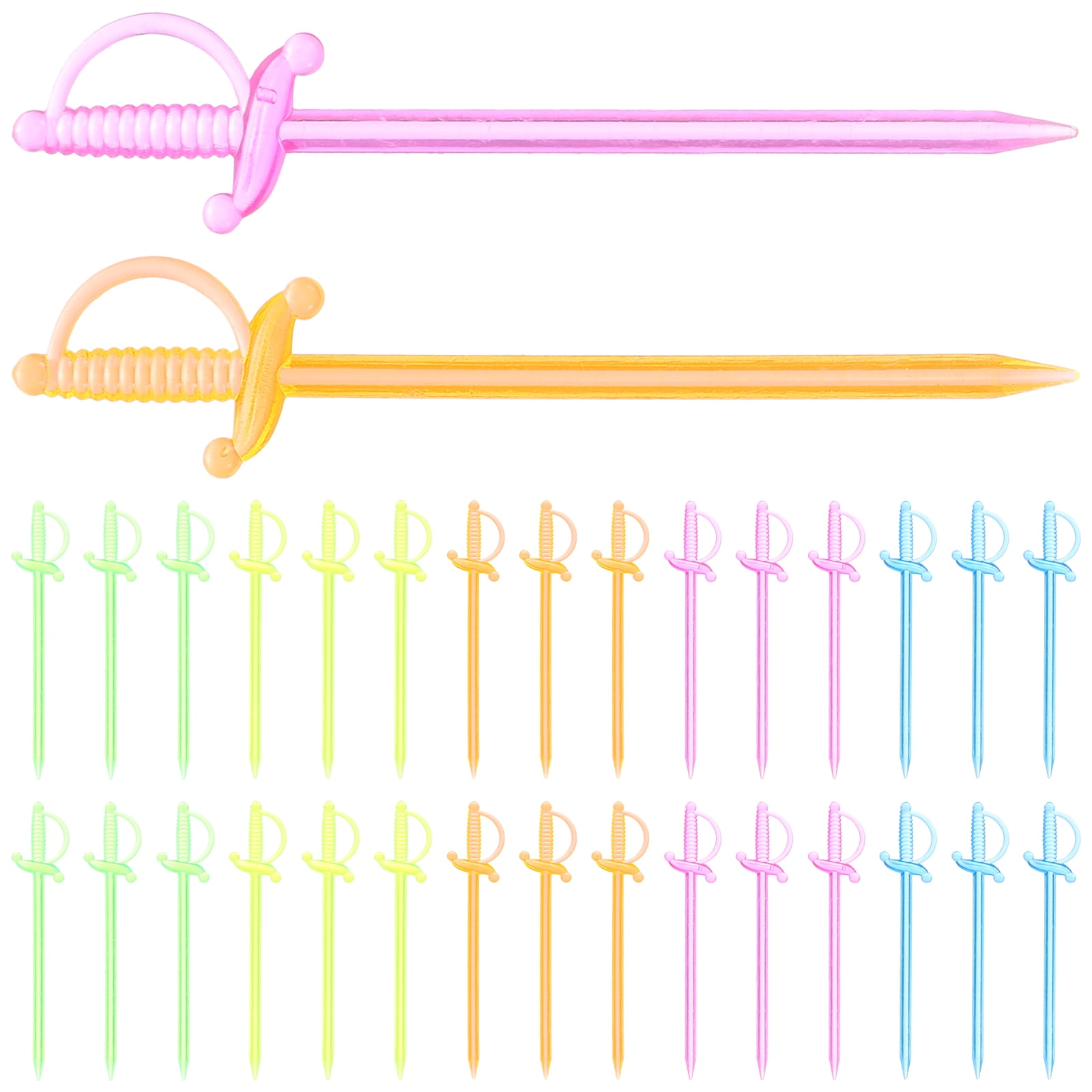 200pcs Sword Shaped Fruit Picks Decorative Cocktail Picks Multi-use ...