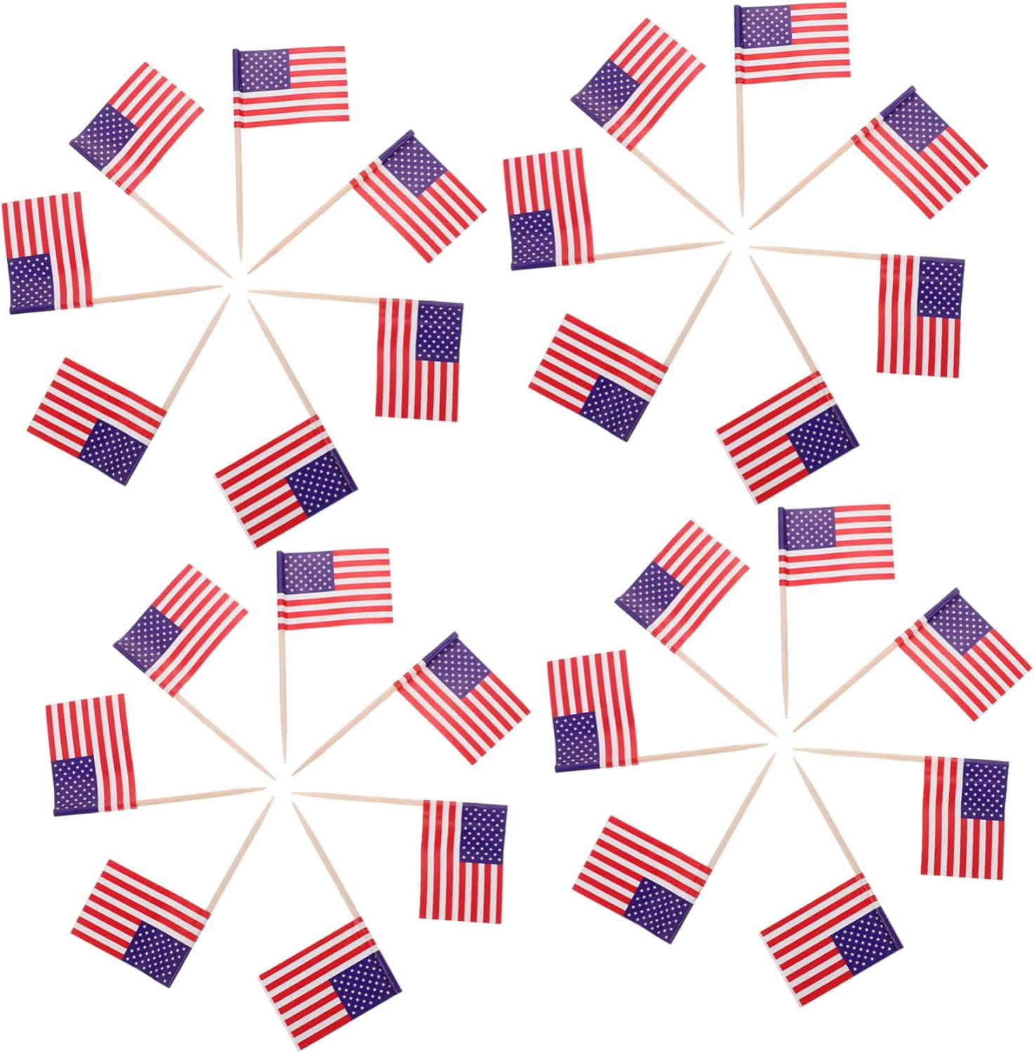 200pcs Toothpick Cake Insert Australian Flag Picks Usa Toothpick Flags ...