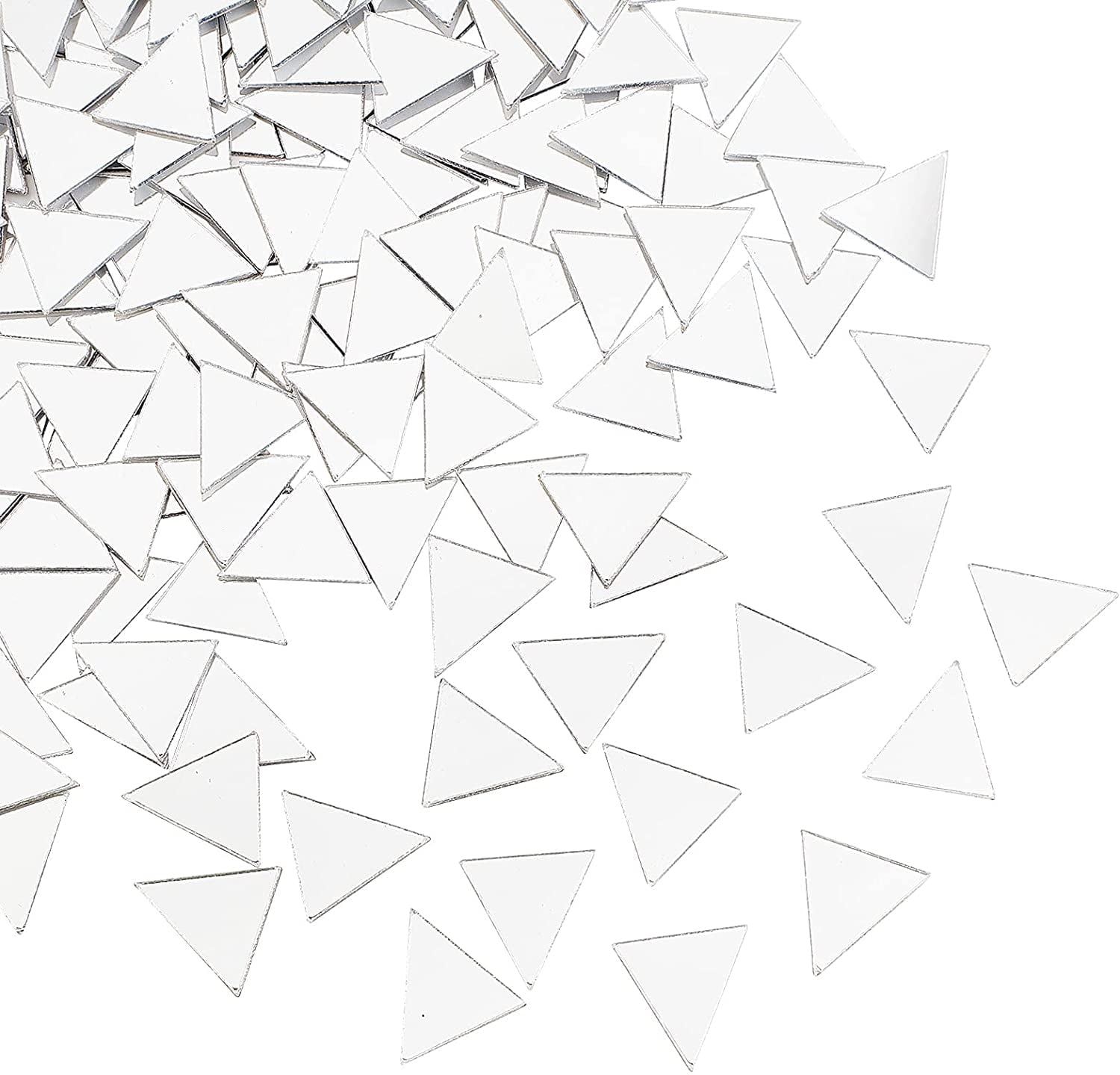 200pcs Triangle Mosaic Tiles 0.7 Inch Mini Mirror Tiles Self-Adhesive ...