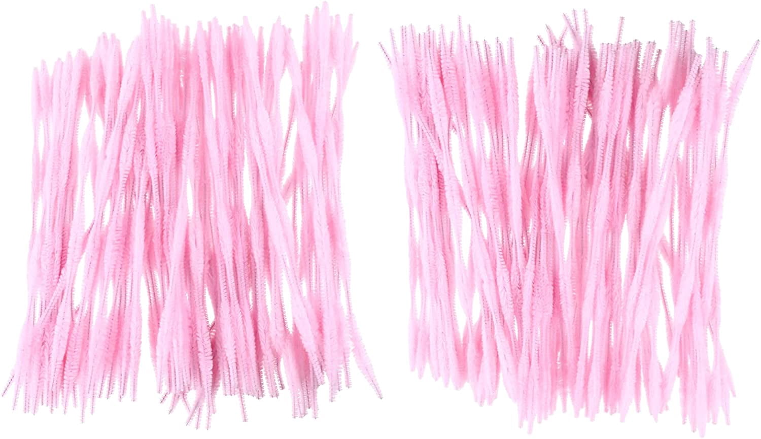 200pcs Twisted Pink Handmade Crafted Pipe DIY Chenille Bumpy Sticks ...