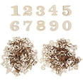 200pcs Unfinished Wood Letters And Numbers Blank Pieces For Creative ...