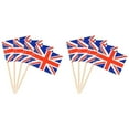 200pcs Union Jack Toothpicks British Sandwich Flags Food Cupcake ...