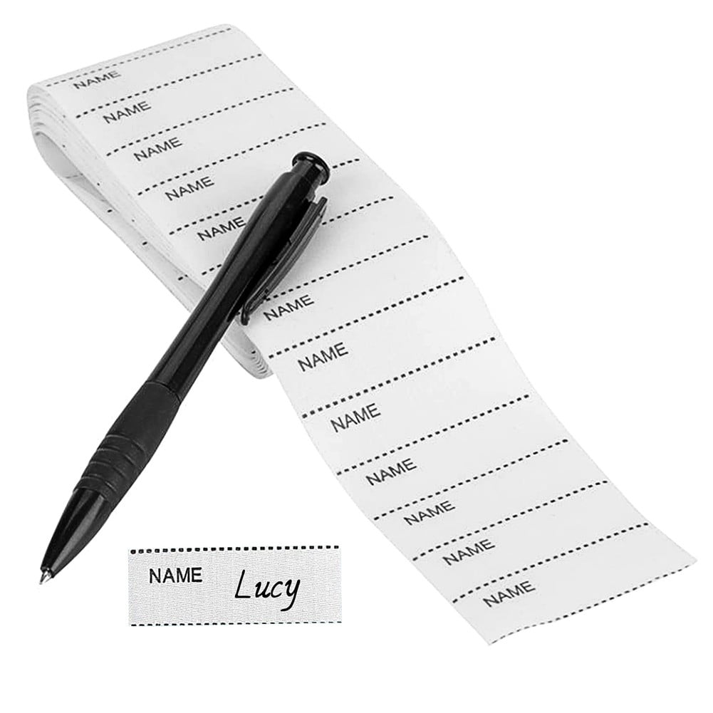 200pcs Washable Iron On Name Tags for Clothing School Uniforms ...