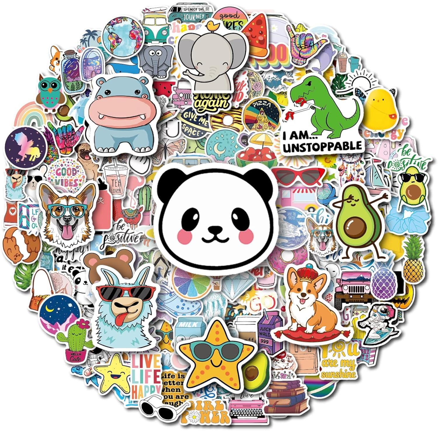 200pcs Waterproof Vinyl Stickers - Aesthetic Laptop & Water Bottle ...