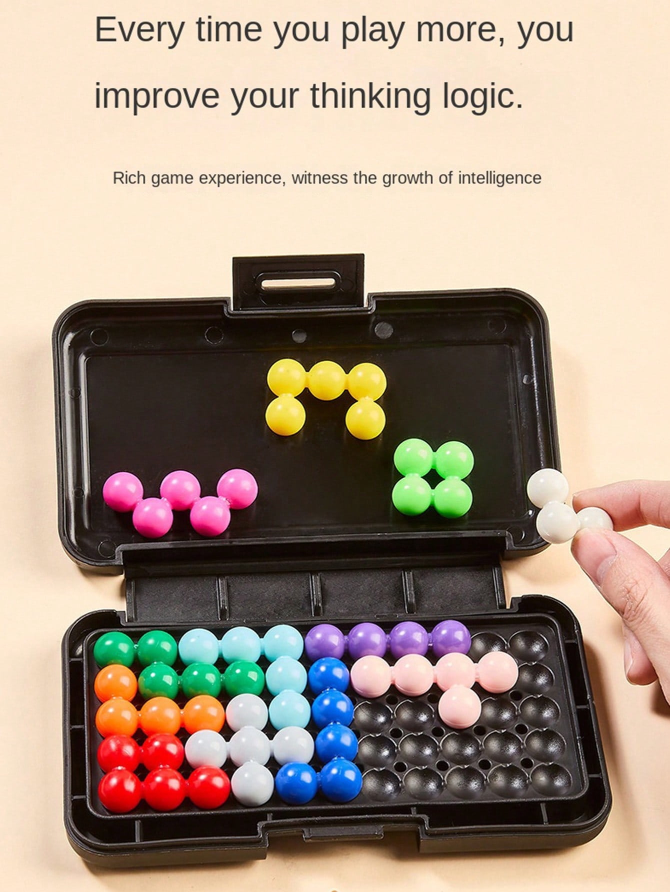 200pcs Wisdom Pyramid IQ Game 2D 3D Puzzle Challenging Brain Teaser ...