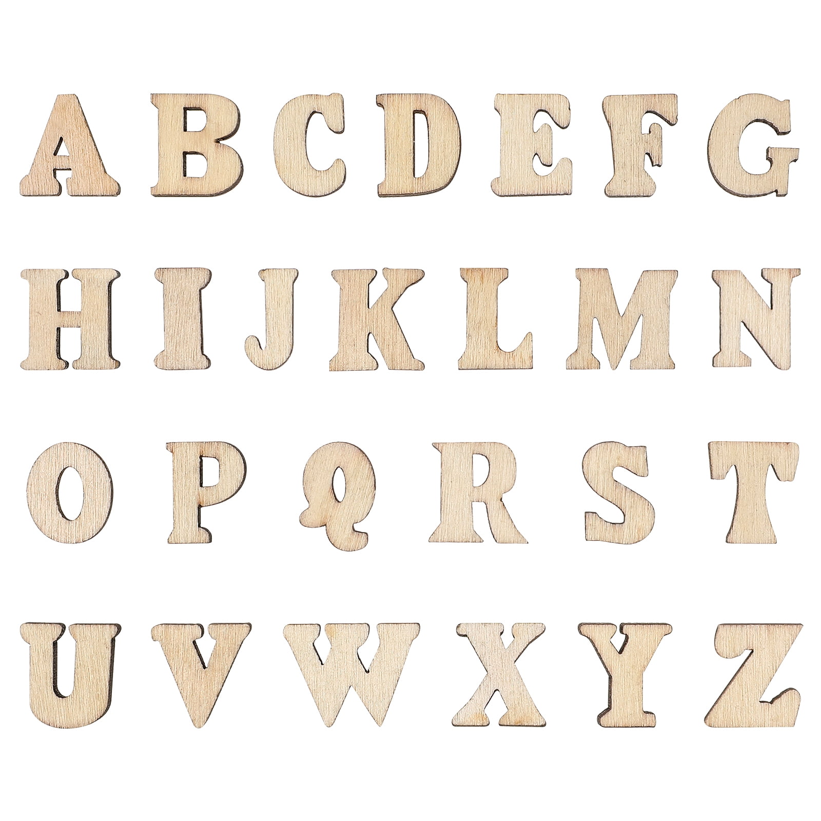 Raindrops Crafting Wood Letters Wooden Cutouts Beige Wood 200Pack for ...