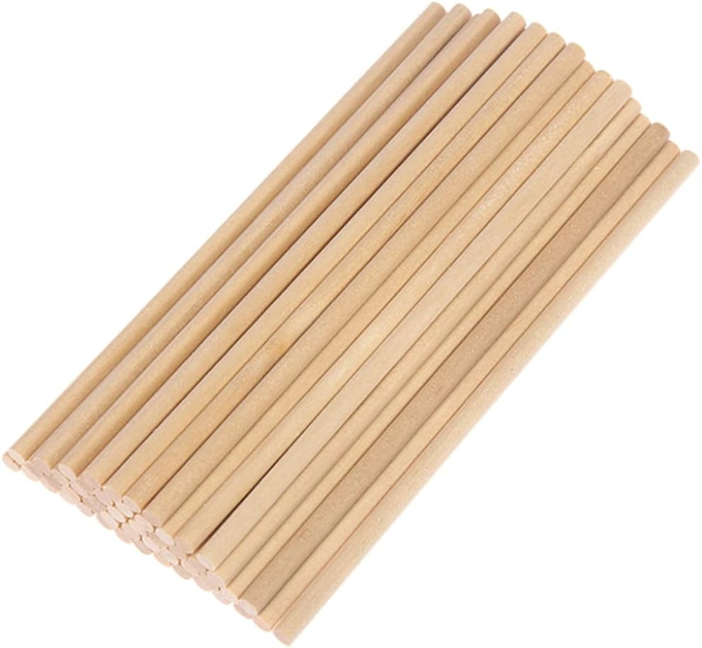 200pcs Wooden Rods Lolly Sticks for Craft Lollipop Sticks for Crafts ...