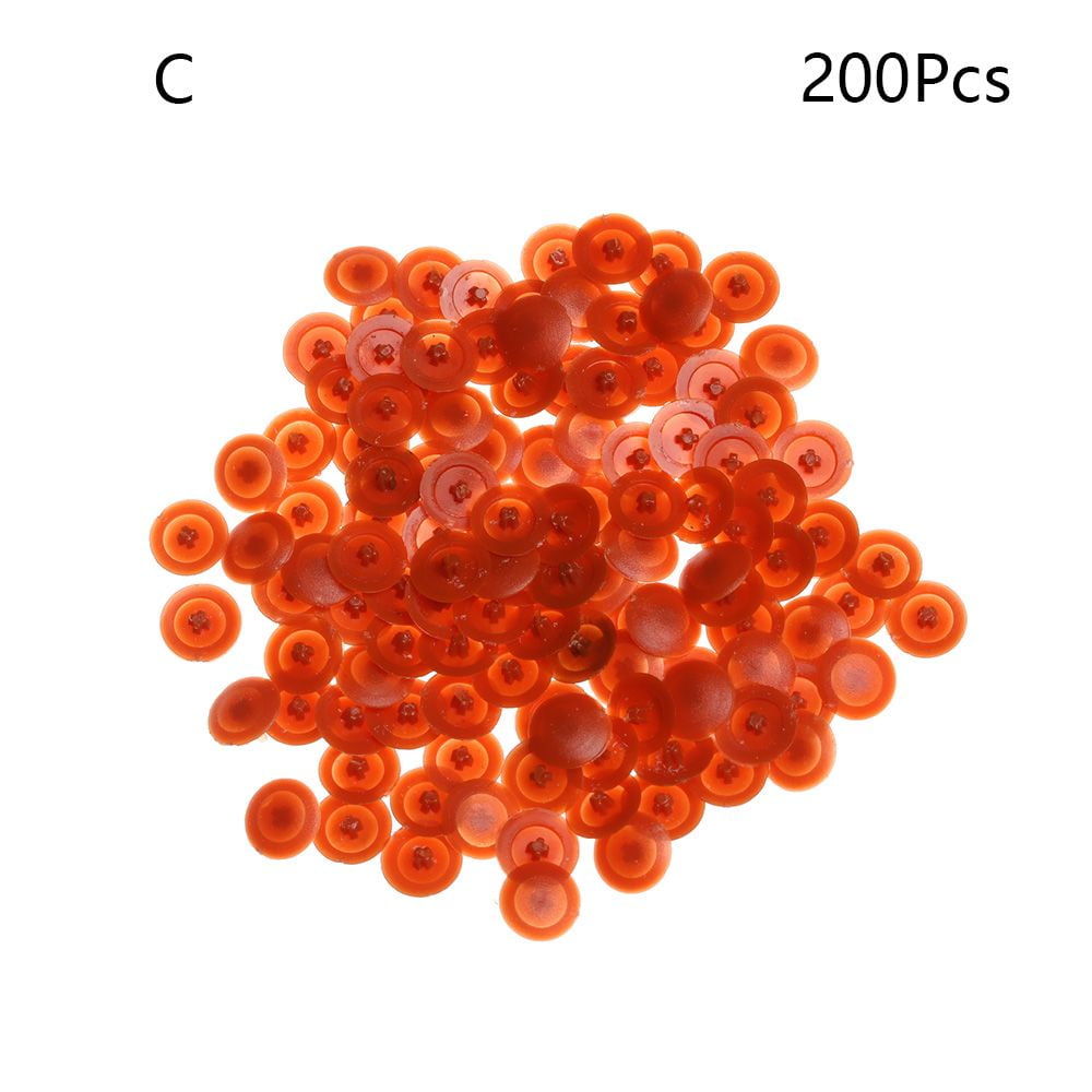 200pcs/bag Self-tapping Exterior Hole Decorative Nuts Covers Protective ...
