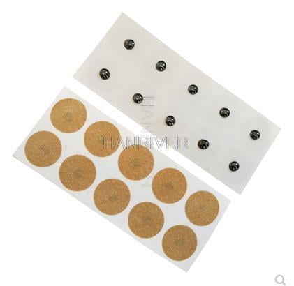 200pcs/lot titanium discs patch magnetic therapy plaster pain relief ...