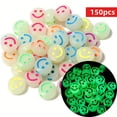 200pcs of 7Mm Luminous Acrylic Beads - Assorted Colors for Jewelry ...