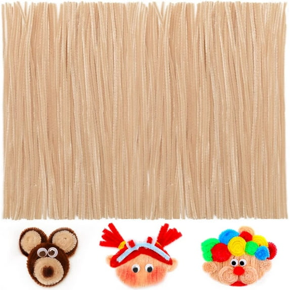 200psc Skin Color Pipe Cleaners, Chenille Stems, Pipe Cleaners for ...